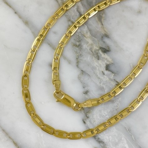 Shiny Flat Chain 3MM 60 Cm | Joyería Londres